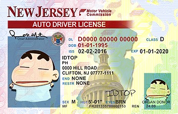 Buy NEW-JERSEY - High Quality Scannable ID | IDtop