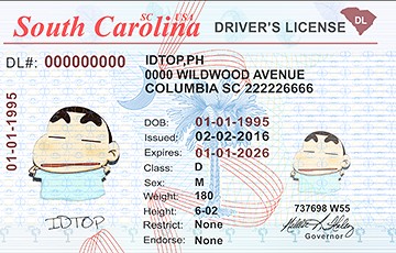 Buy SOUTH-CAROLINA - High Quality Scannable ID | IDtop